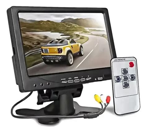 Monitor Portátil Lcd 7 Polegadas Camera Carro Tft Colorido Parcelamento Sem Juros