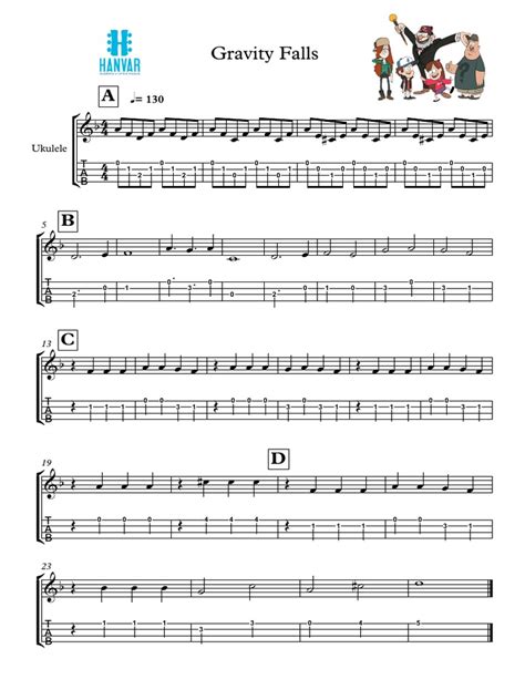 Gravity Falls Ukulele Pdf