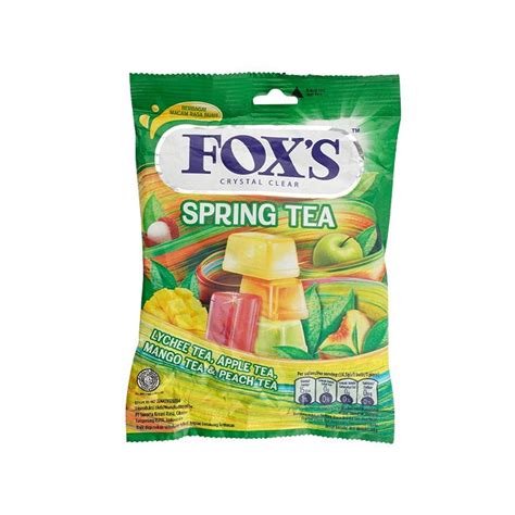 Foxs Crystal Clear Spring Tea Candy 90gm Glamshow