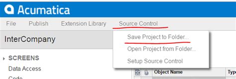 Acumatica Source Control Git Stack Overflow