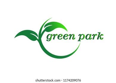 Logo Vector Green Park Icon Tamplate Stock Vector Royalty Free