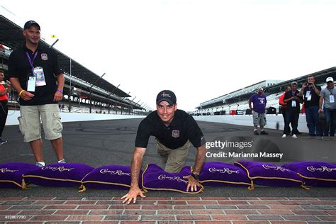 Green Beret John Wayne Walding Poses At Indianapolis Motor Speedway