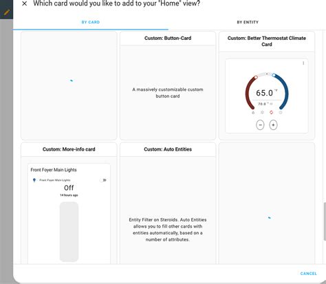 lovelace dashboards cards won t load when editing frontend home