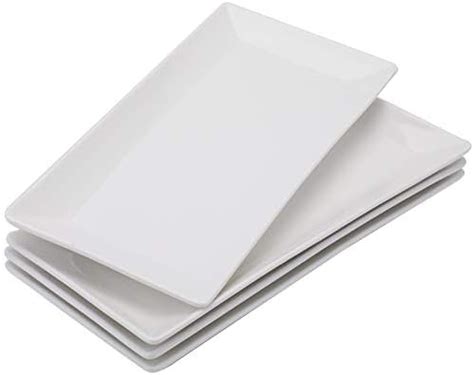 Foraineam 4 Pack Porcelain Serving Platters 10 14 X 5