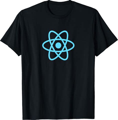 Reactjs Official Logo Javascript Framework T Shirt Mens