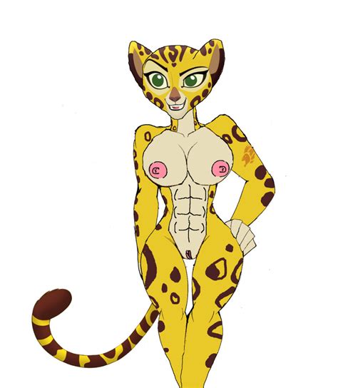 Rule 34 Akatsukishiranui Fox Alluring Anthro Anthrofied Athletic Female Breasts Cheetah
