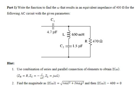 Solved Part Write The Function To Find The W That Results Chegg