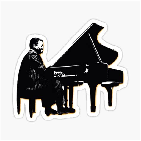 Oscar Peterson On The Keys Sticker For Sale By Food For Jazz Redbubble
