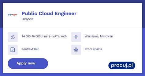 Oferta Pracy Public Cloud Engineer Endysoft Warszawa