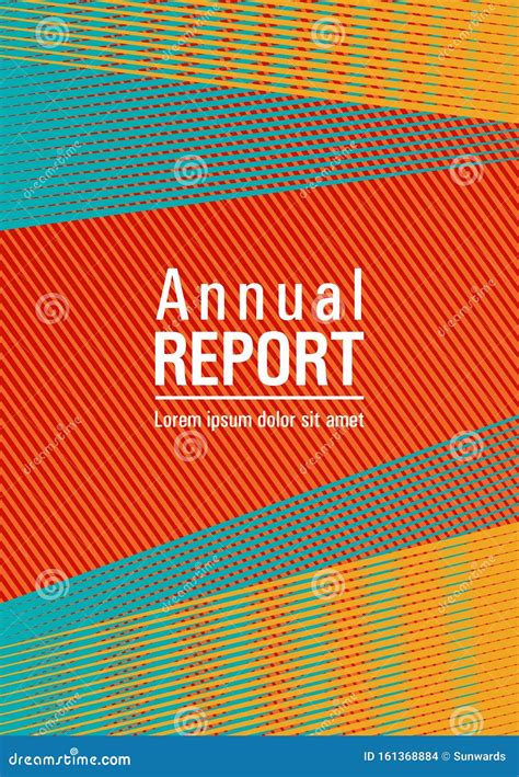 Brochure Cover Page Layout Halftone Vector Design Flat Style Booklet