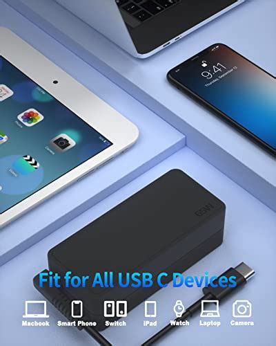 W USB C Laptop Charger Type C Universal Fast AC Adapter For Lenovo Thinkpad Yoga Chromebook