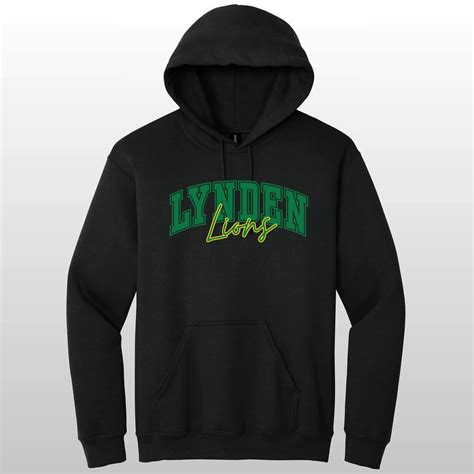 Lynden Lions Cursive Hooded Sweatshirt Laurel Design Co