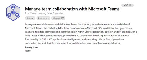 free microsoft teams course from microsoft learn tom talks