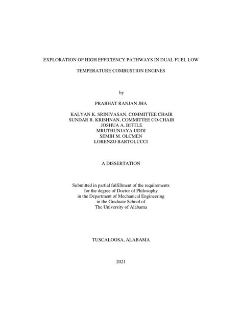 Pdf Exploration Of High Efficiency Pathways In Dual Fuel Low Temperature Combustion Engines