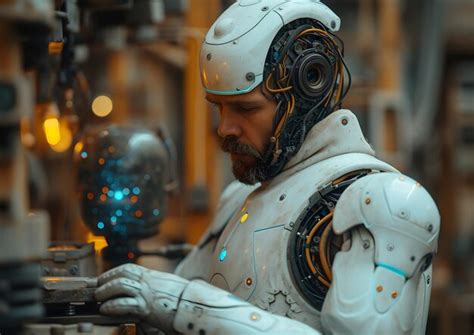 Premium Photo Human Working With Ai Robot Concept Relations Between