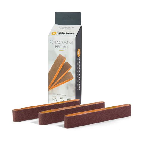 Work Sharp E4 Electric Knife Sharpener Replacement Belt X3 Total