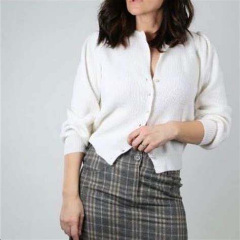 Adele Joice Cable Knit Cream Sweatersize Xl Gem