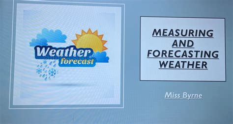 Weather Forecasting Powerpoint Lesson Plans