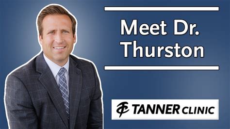 Meet Dr Mac Thurston Sports Medicine Physician Tanner Clinic Youtube