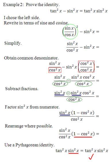 Math Rescue Trigonometry Proving Trigonometric Identities