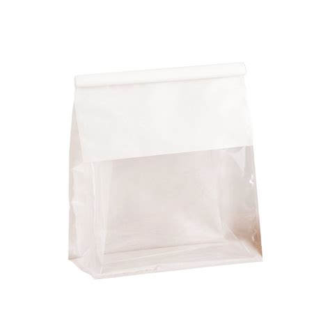 Large Paper Bread Bag Window White Tem Imports™