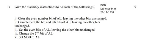 Solved Subject Microprocessor Note Please Give Correct