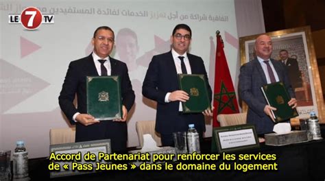 Accord De Partenariat Pour Renforcer Les Services De Pass Jeunes