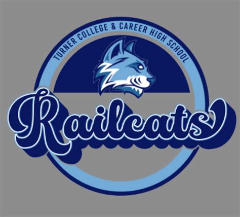 Turner College And Career High School Railcats Retro Circle The