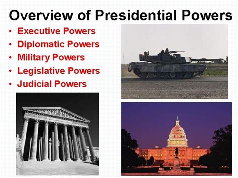 Presidential Powers Overview Of Presidential Powers Executive Powers