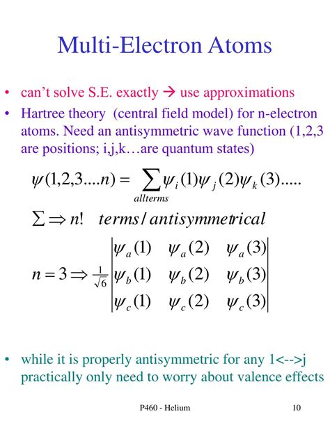 Ppt Multi Electron Atoms Powerpoint Presentation Free Download Id