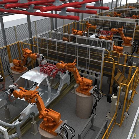 Automobile Assembly Line02 3d Model 149 Max Free3d