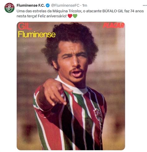 Fluminense Parabeniza Búfalo Gil Que Completa 74 Anos Fluminense Últimas Notícias Vídeos