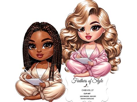 Pajama Chibi Doll Clipart Planner Chibi Doll Png Chibi Girl Clipart