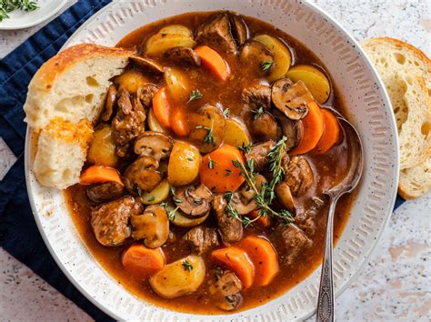 Beef Stew Crock Pot Mushroom At Kaitlyn Devine Blog