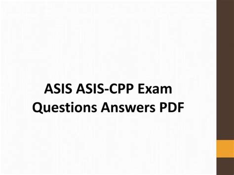 ppt asis cpp exam questions answers powerpoint presentation free