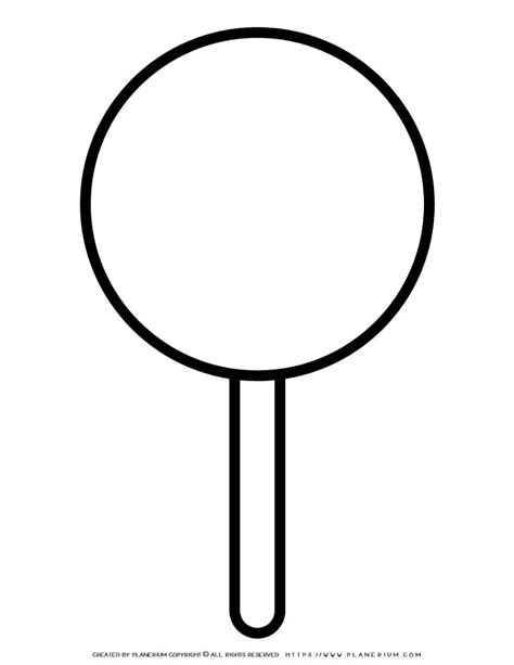 Printable Lollipop Template For Coloring And Crafts Halloween Party