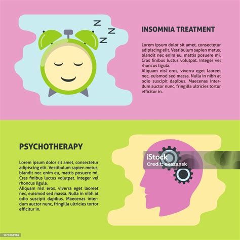 심리 치료 및 불면증 치료 전단지 서식 파일이 플랫 스타일 요법에 대한 스톡 벡터 아트 및 기타 이미지 요법 포스터 0명 Istock