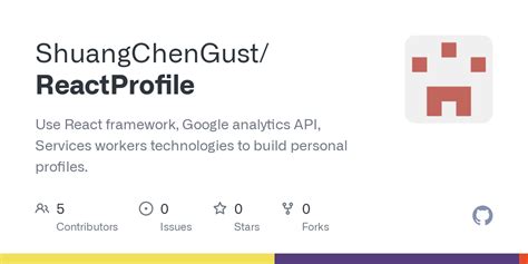 GitHub ShuangChenGust ReactProfile Use React Framework Google Analytics API Services