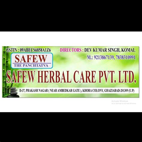 Dr Dev Kumar Singh On Linkedin Safew Herbal Care
