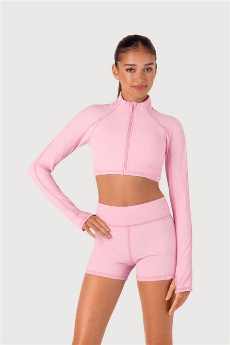 Girls Rib Striker Jacket Pink Bloch Dance Eu