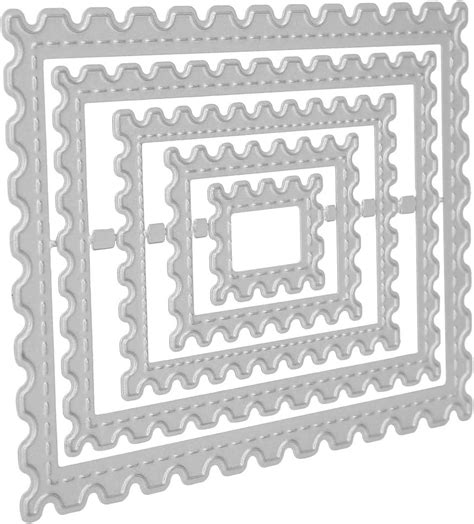 Cutting Dies Rectangle Shape Scallop Rectangle Frame Cutting Dies