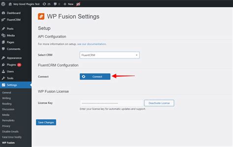 how to connect fluentcrm to wordpress