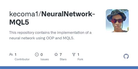 Github Kecoma Neuralnetwork Mql This Repository Contains The Implementation Of A Neural