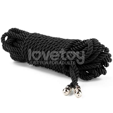 Rebellion Reign Silky Bondage Rope Black 10 M
