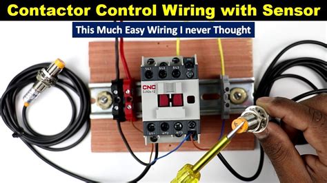 On Video Contactor Turn On And Off By Using Two Proximity Sensor Cour Electrique