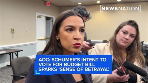 Aoc Schumers Intent To Vote For Budget Bill A ‘slap In The Face Newsbreak