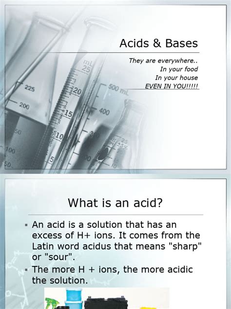 Acidbaseppt Pdf Acid Ph