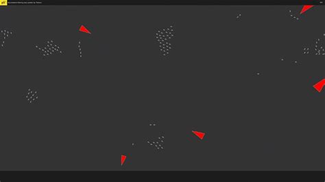 Artstation Creative Code P5js Flocking With Predator Prey