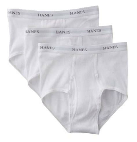 24 Bulk Hanes Mens White Brief Size Medium At