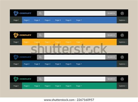 Header Wireframe Design User Friendly Responsive Stock Vector Royalty Header Wireframe Design User Friendly Responsive Stock Vector Royalty